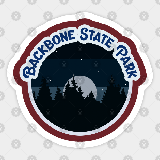 Backbone State Park - Backbone State Park - Sticker | TeePublic